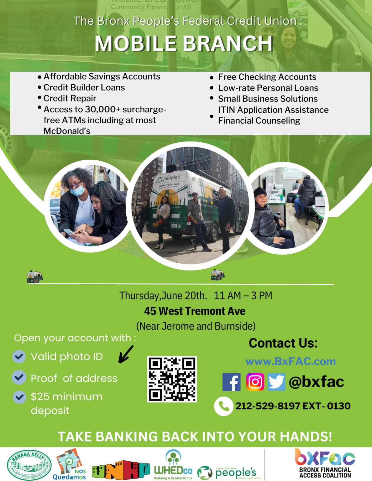 Bronx People's Credit Union Mobile Branch/La Sucursal Movil de la ...